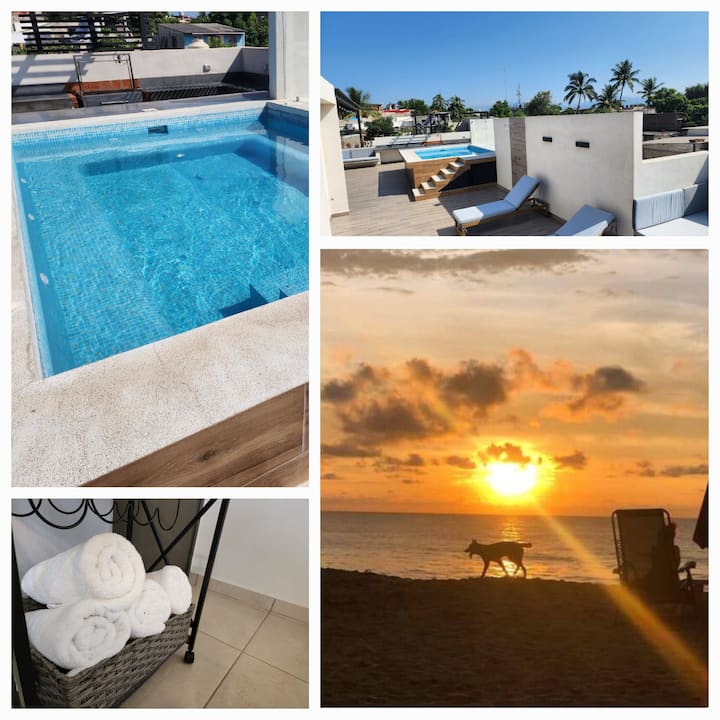 3rd Floor Apto. Pool+bbq Area, Gated Garage. - Bucerías