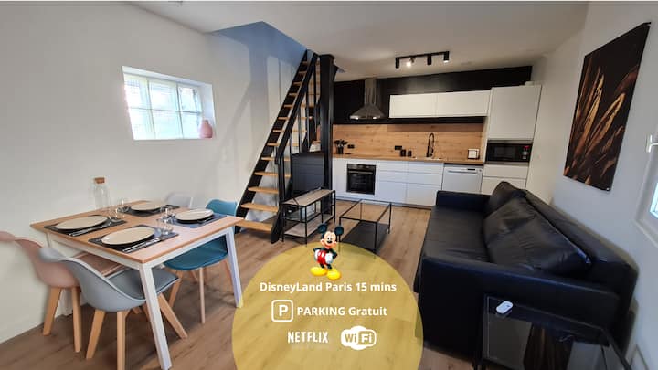 Maison Cosy 15 Min Disneyland · Parking · Netflix - Esbly