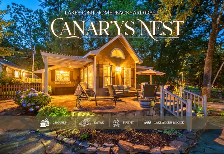Lakefront | Firepit | Private Dock | Charming Home - Hot Springs, AR