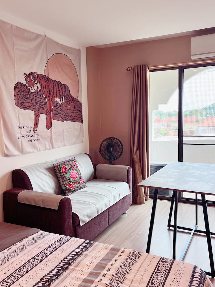06 清迈机场商场可做简餐独立卫生间单身公寓 - Chiang Mai