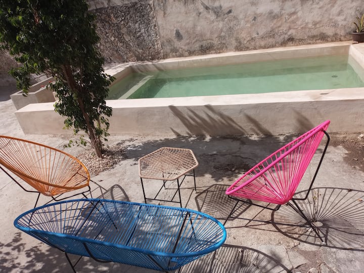 Casa Tulix, A 2.8km Del Centro! Alberca Privada. - Merida