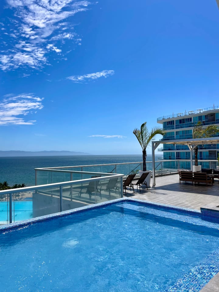 Penthouse Frente A Mar Con Alberca Privada - Bucerías