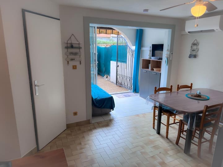 Rochelongue/t2cab/clim/parking/terrasse/mer->100m - Agde