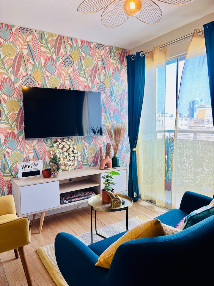Breña Chic: Colorful Tropical-style | 2-br - Lima