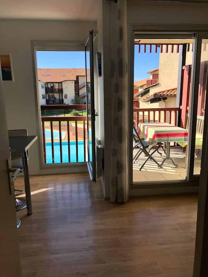 T2 Dans Résidence Avec Piscine Au Lac Marin - Vieux-Boucau-les-Bains