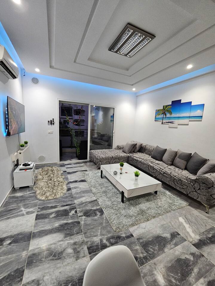 3 Zimmer Wohnung Strandnähe-wlan-kein Wasserbruch - Sousse