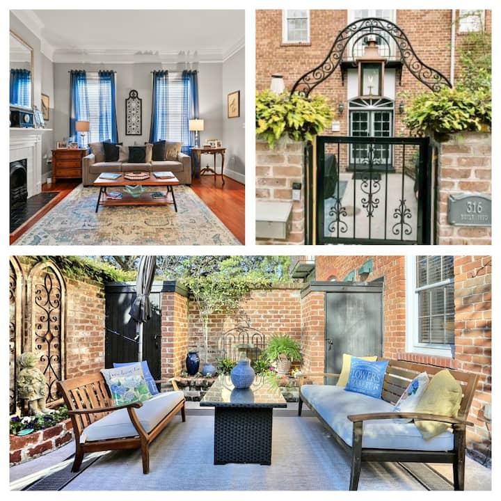 Haven On Troupe Sqr•king Beds•2 Parking•courtyard - Savannah