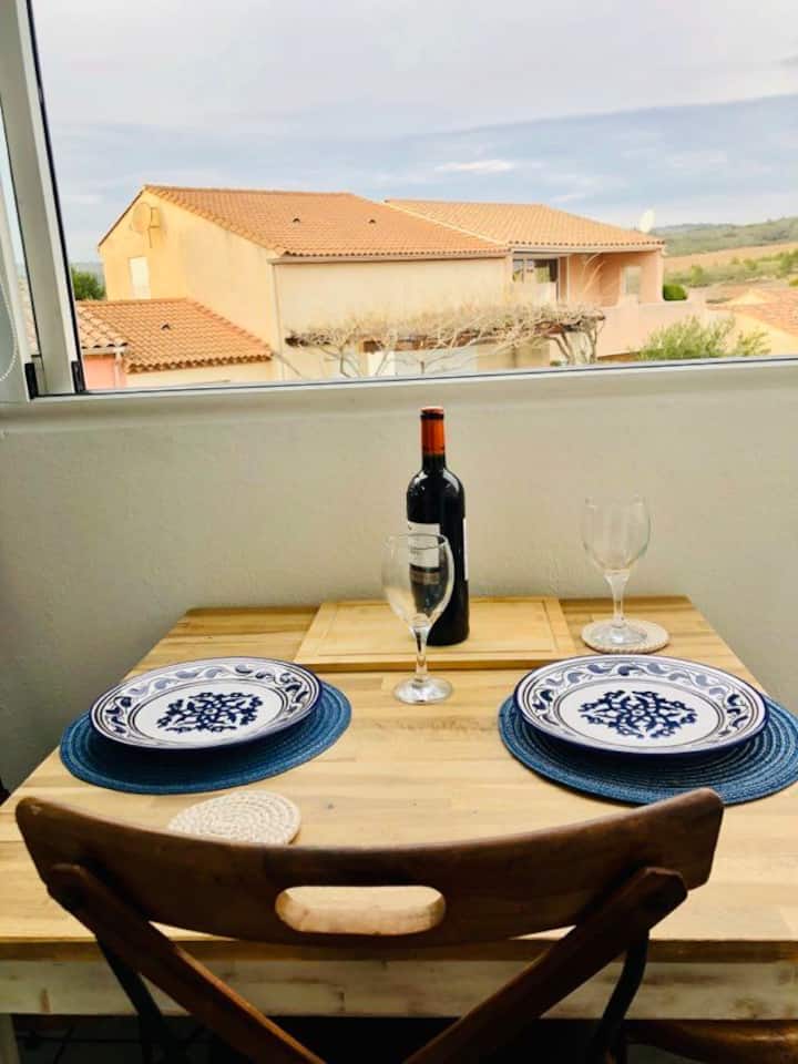 Studio Close To Beach In Residence With Pool - Narbonne