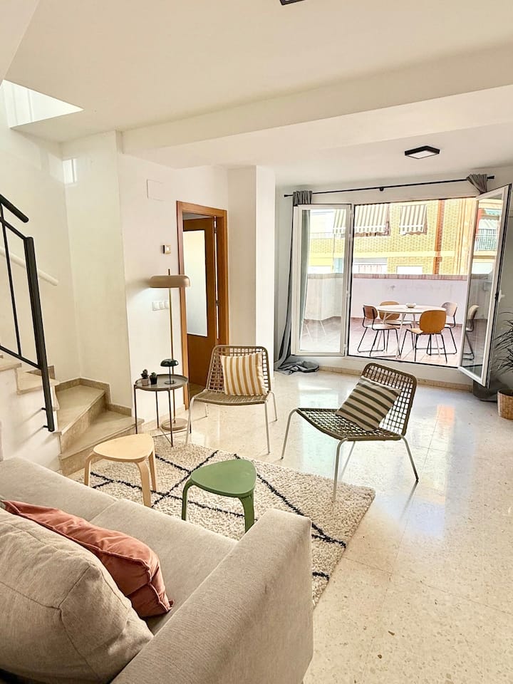 Superbe Attique Avec Terrasse Près De La Plage - Valencia