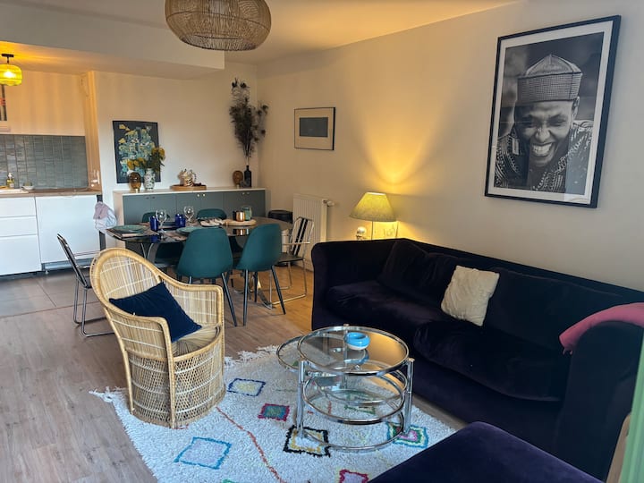 Duplex Neuf + Terrasse 4pax Paris- Métro & Parking - Bagnolet
