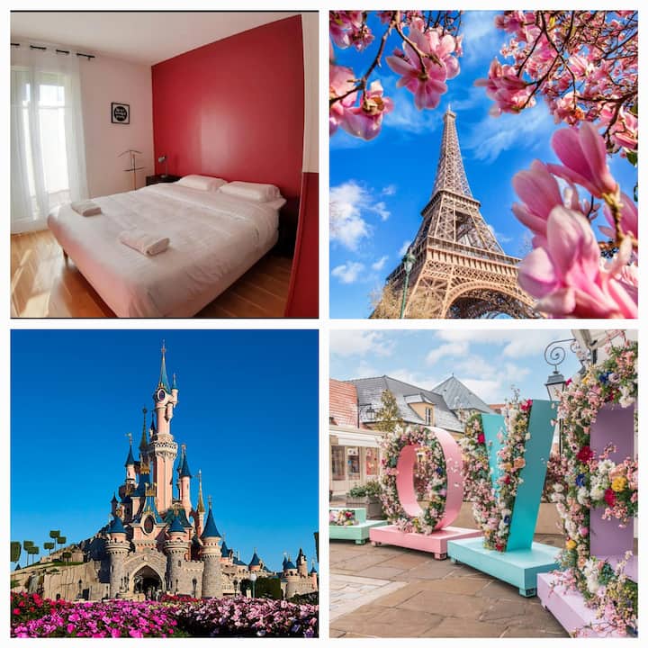 Disneyland Paris à 3mn, 8 Personnes, 2 Chambres. - Chessy