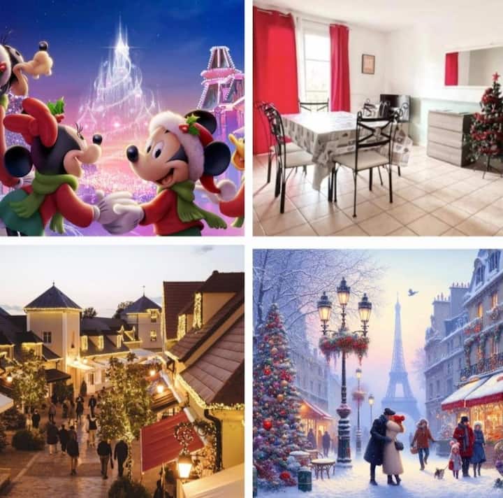 Disneyland Paris à 3mn, 8 Personnes, 2 Chambres. - Disneyland Paris