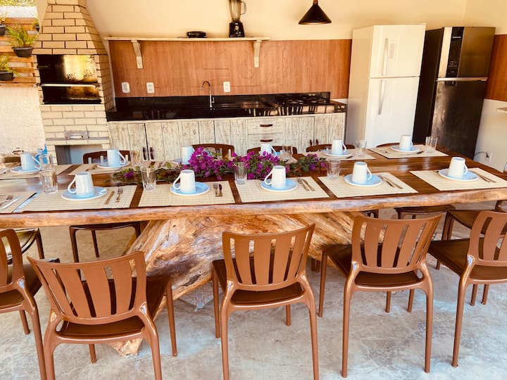 Luxo Em Trancoso P/ 18 Pessoas, 5 Suítes & Piscina - Trancoso
