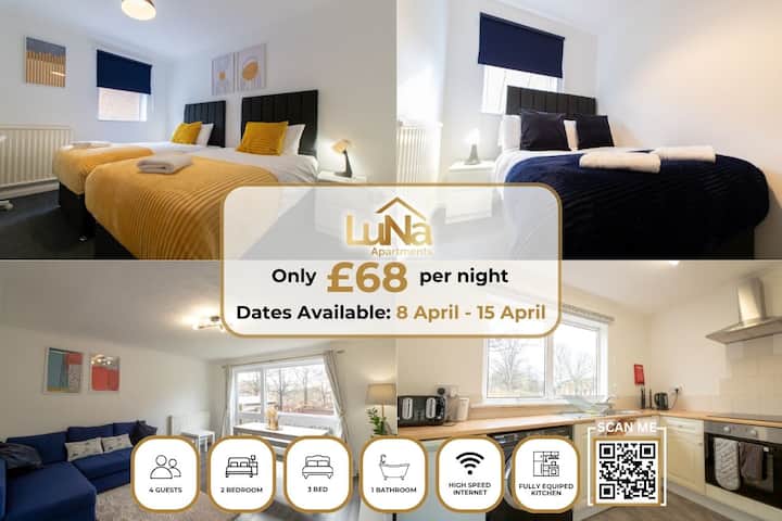 Comfortable 2br Stay For 4 – Perfect For Families - Chester-le-Street