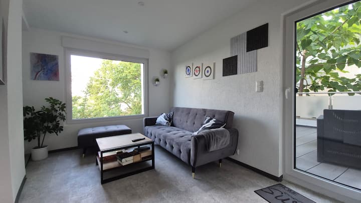 Volkspark-3-zimmer-wohnung-4 Betten-mainz - Mainz