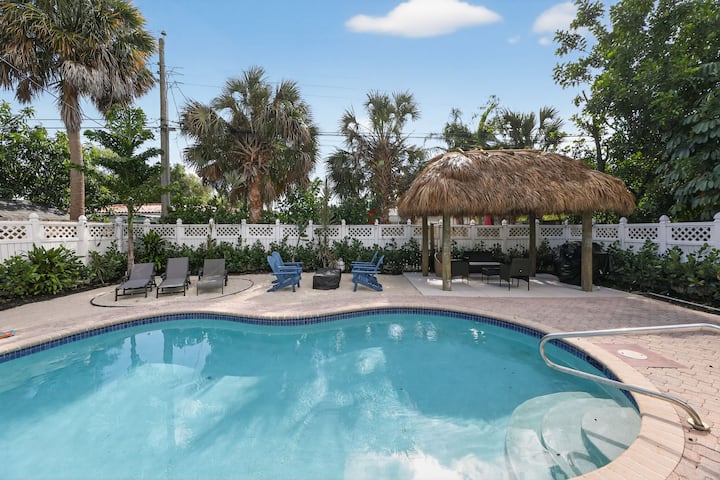 Private Oasis With Heated Pool, Bbq And Tiki Hut - Wilton Manors, FL