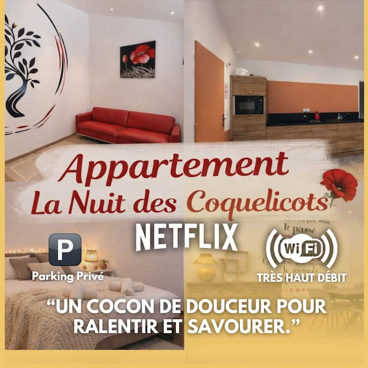 La Nuit Des Coquelicots • Appartement Cosy & Calme - Bourg-Achard