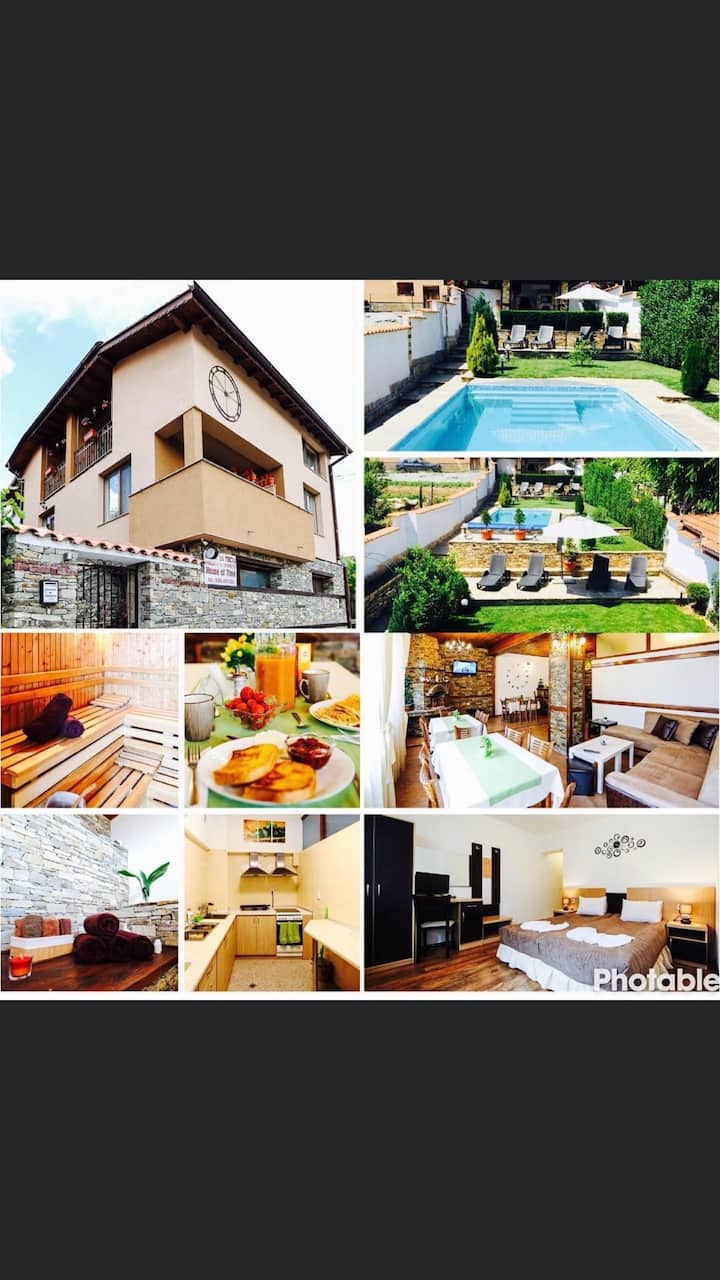 House Of Time. Enjoy Garden, Pool And Bbq - Leshten