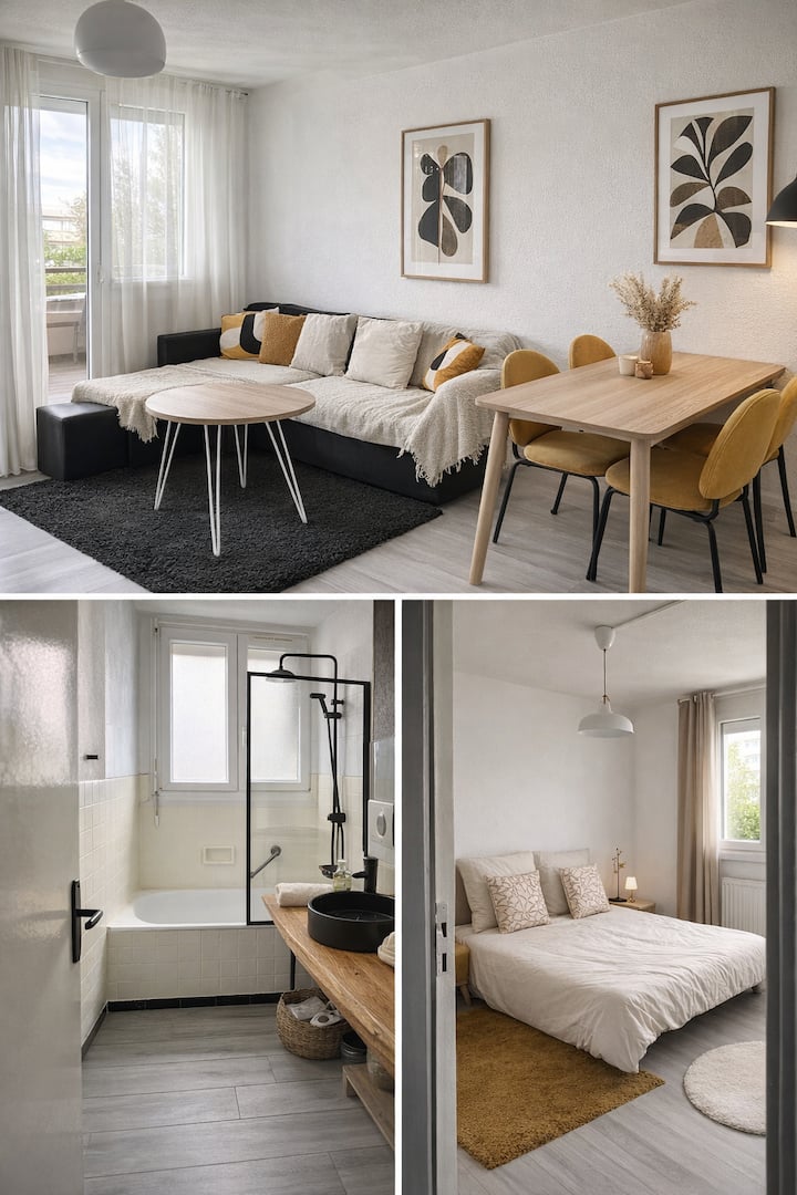 Cosy F3 Proche Centre Ville - Belfort