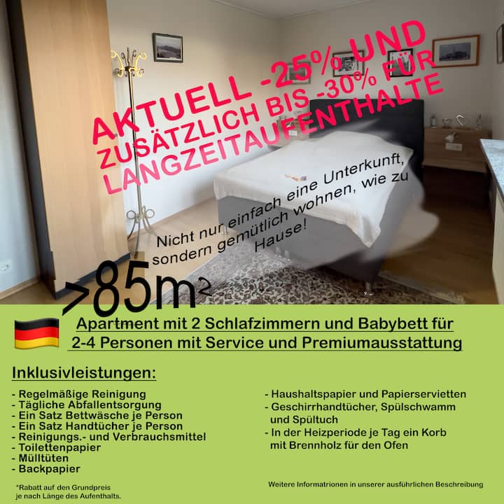 Premium Apartment 2-4 Personen Mit Service - Neumünster