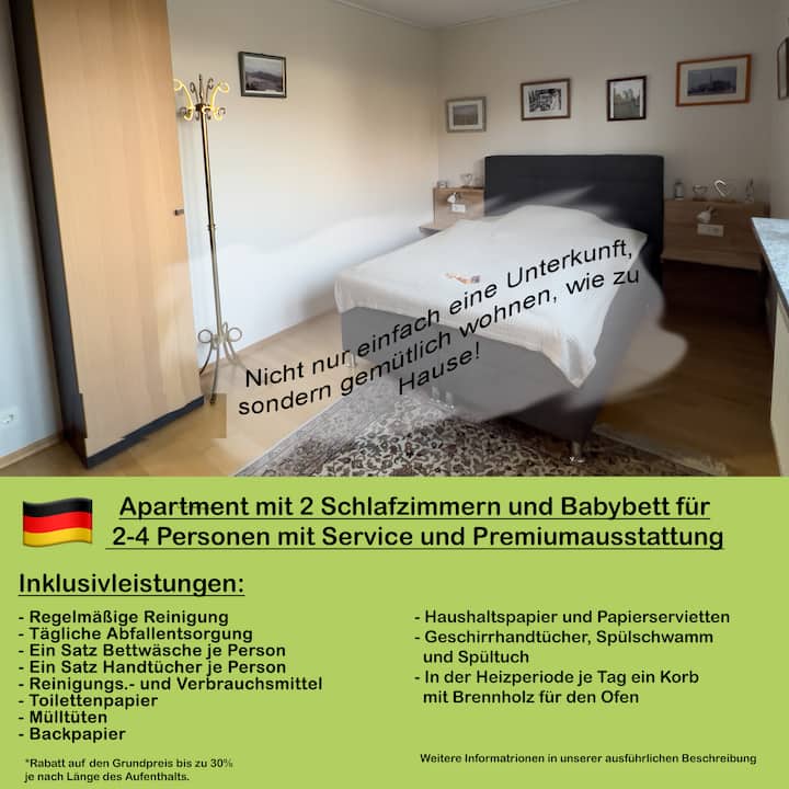 Premium Apartment 2-4 Personen Mit Service - Neumünster