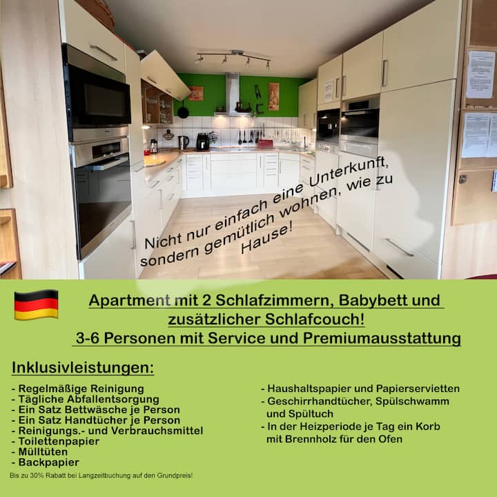 Premium Apartment 3-6 Personen Mit Service - Neumünster