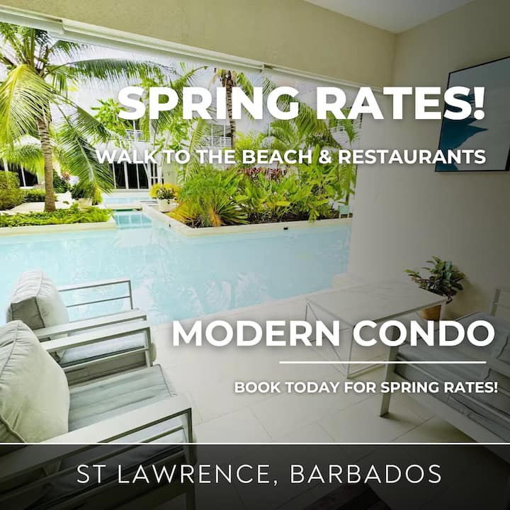 Modern 1br Condo & Pool Nr Beaches & Restaurants - Barbados