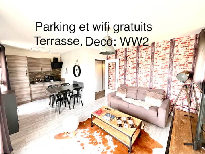 Le Green Way, Style Seconde Guerre Et Terrasse - Caen