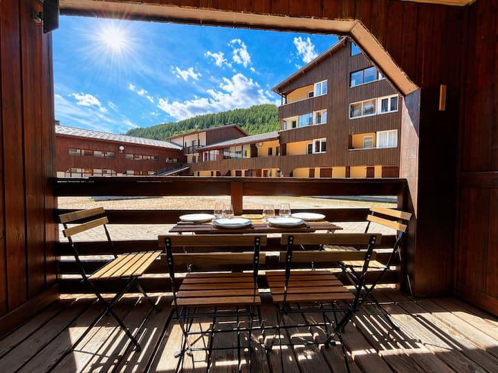 Foux D'allos: Appart Cosy, Vue Mont, Centrestation - Val d'Allos