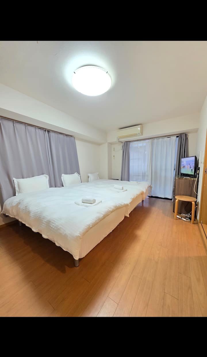 301#整租房源#押上步行6分 一线直达涉谷/新宿/浅草寺 电梯 35平方 家具家电齐全 5人可 - Asakusa