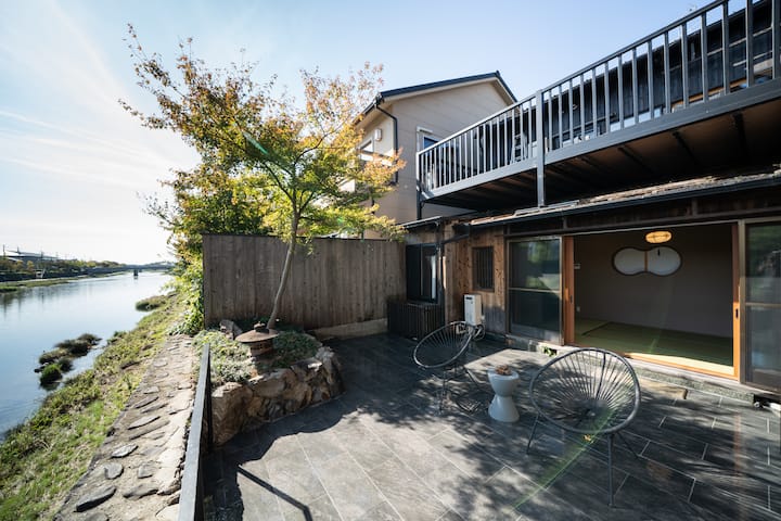【Kyotofish·kamogawa】180㎡ Riverside Kyoto Machiya - Kyoto