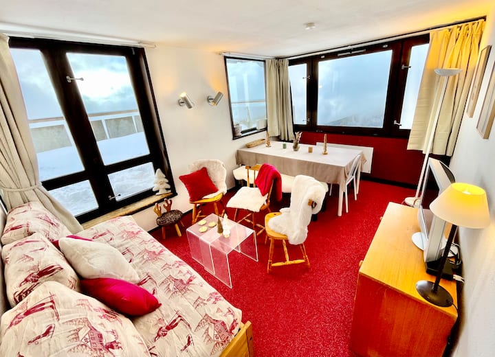 6-8 Pers-pied Des Pistes-gde Terrasse-vue Mt Blanc - La Plagne