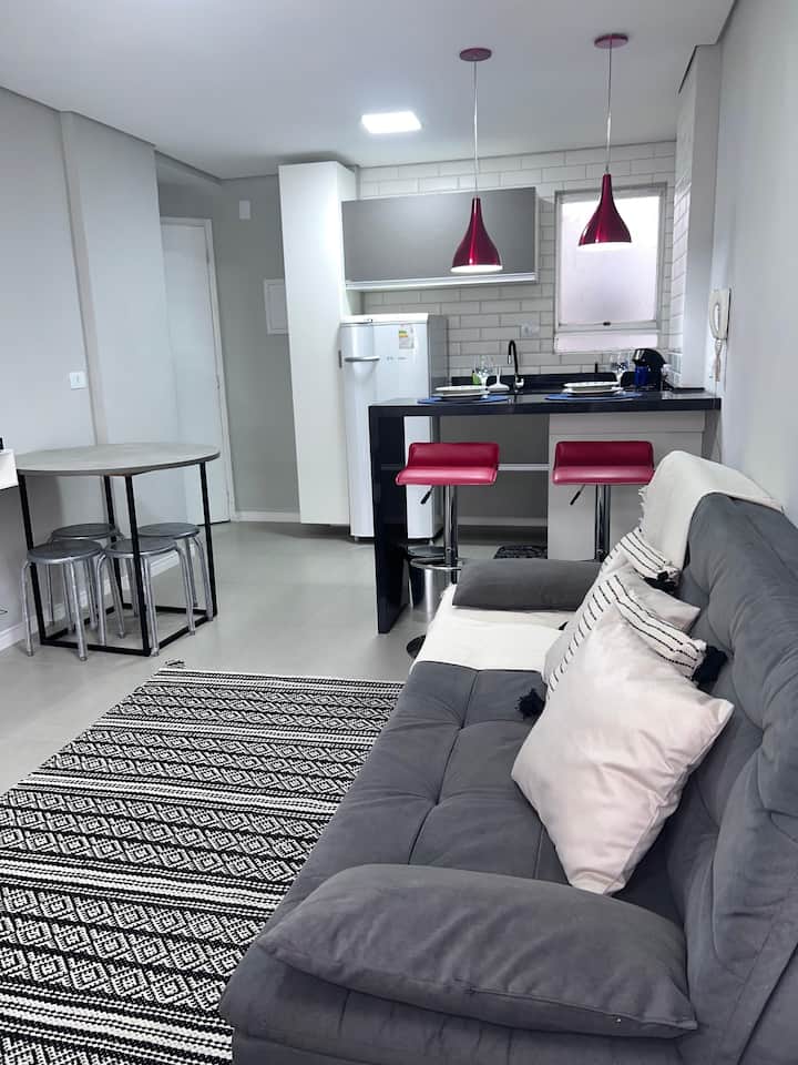 “Estúdio 116” - Espaço Gourmet Próximo Da Praia. - Praia Grande