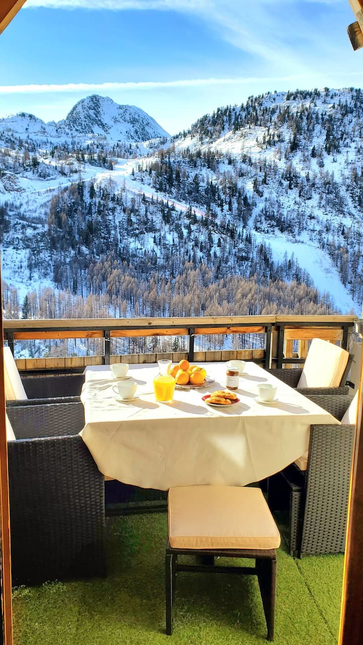 Duplex Sud Ambiance Chalet 60m 2 - Isola 2000