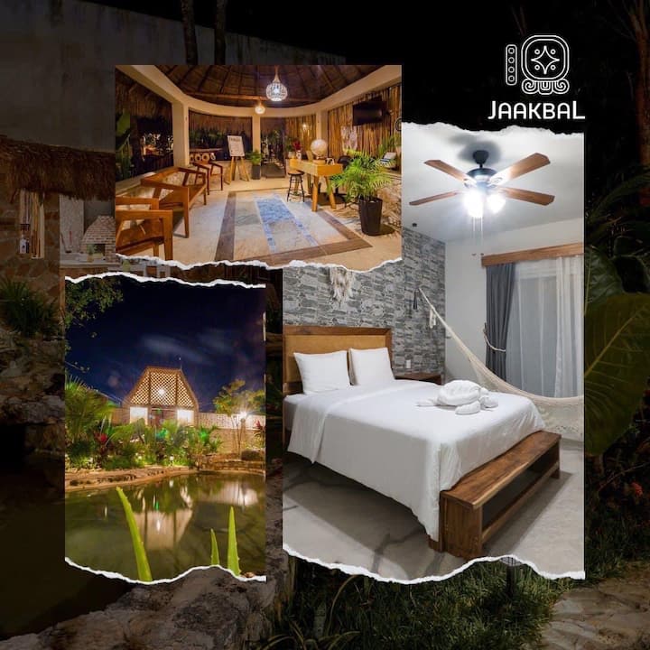 Hospédate En Jaakbal- C/balcón, Jardín+parking - Tulum