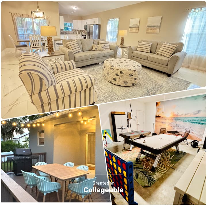 The Salty Deck: Beach Ready, Garage Game Room W/ac - Vero Beach, FL