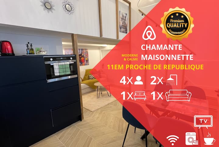 Belle Maison Ville Avec 2  Salle De Bain. Paris 11 - Paris 20e Arrondissement