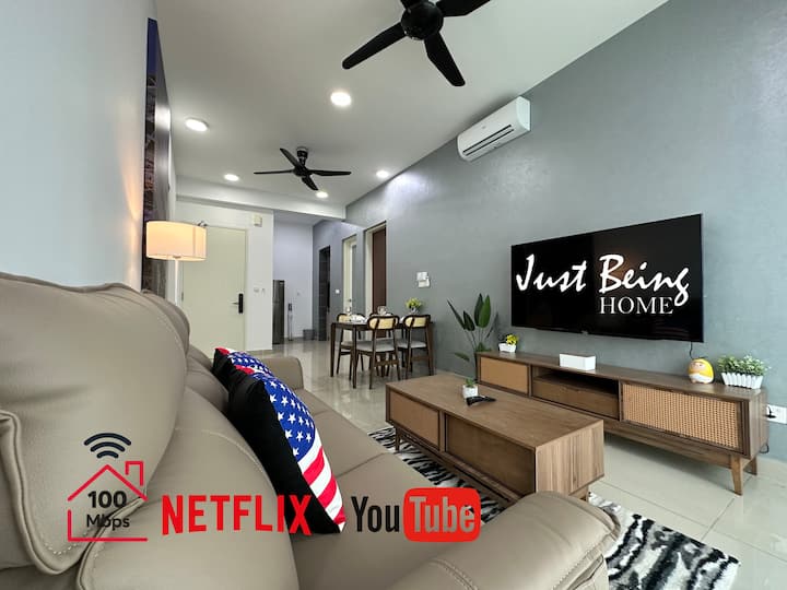 Just Being Home 5pax 2br/2ba 2queen/1single - Kuala Lumpur