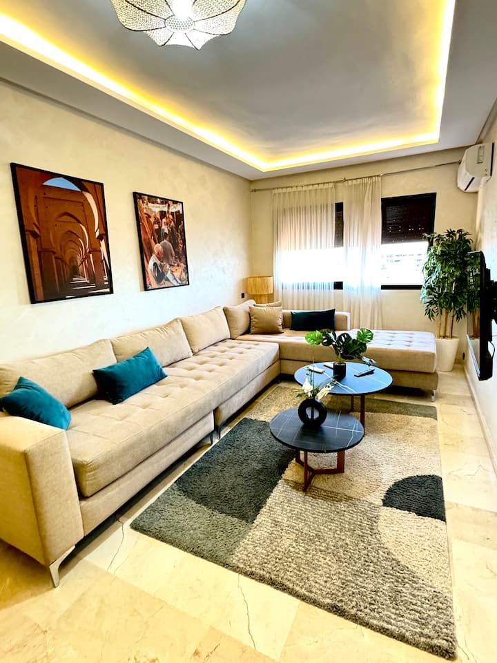 Appartement Moderne 2br à Gueliz - Marrakech