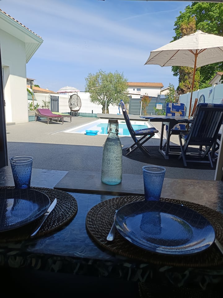 Maison Clim, Piscine, Vélos, Pool House. - Pyla sur Mer