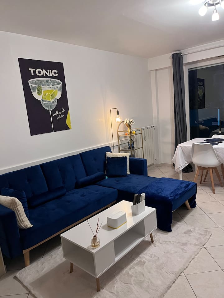 Appartement T2 Avec Balcons, Parking Extérieur - Mentona