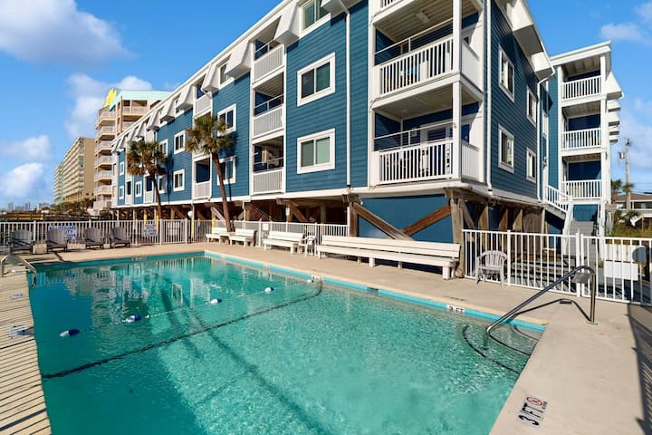 2br Beachfront Condo With Waterside Pool & Grill - Cherry Grove Beach, SC