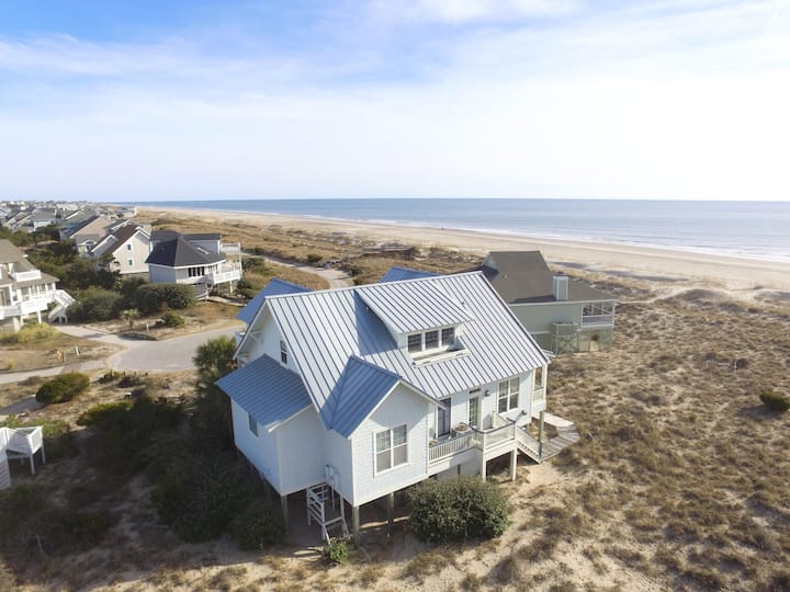 Come Back Home Oceanfront 5 Br 4 Ba 5 Star Ameniti - Bald Head Island