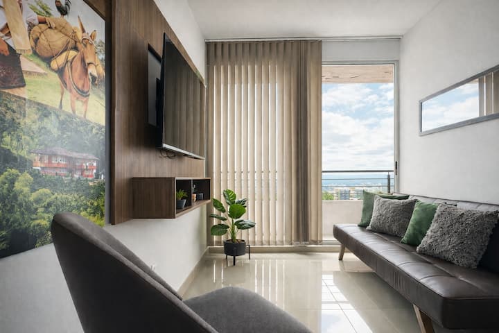 Aa1501 - Apto Familiar, Excelente Vista. - Armenia, Colombia