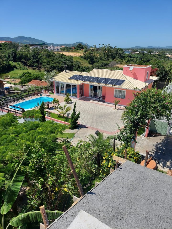 Casa Rosa Com Piscina - Garopaba