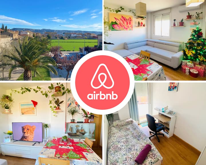 Habitación Con Vista A Las Montañas En Piso Nuevo. - Espanha