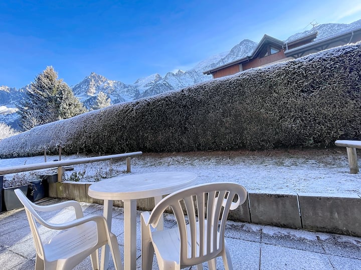 Appartement 4 Personnes, Terrasse, Vue Mont Blanc - Les Houches