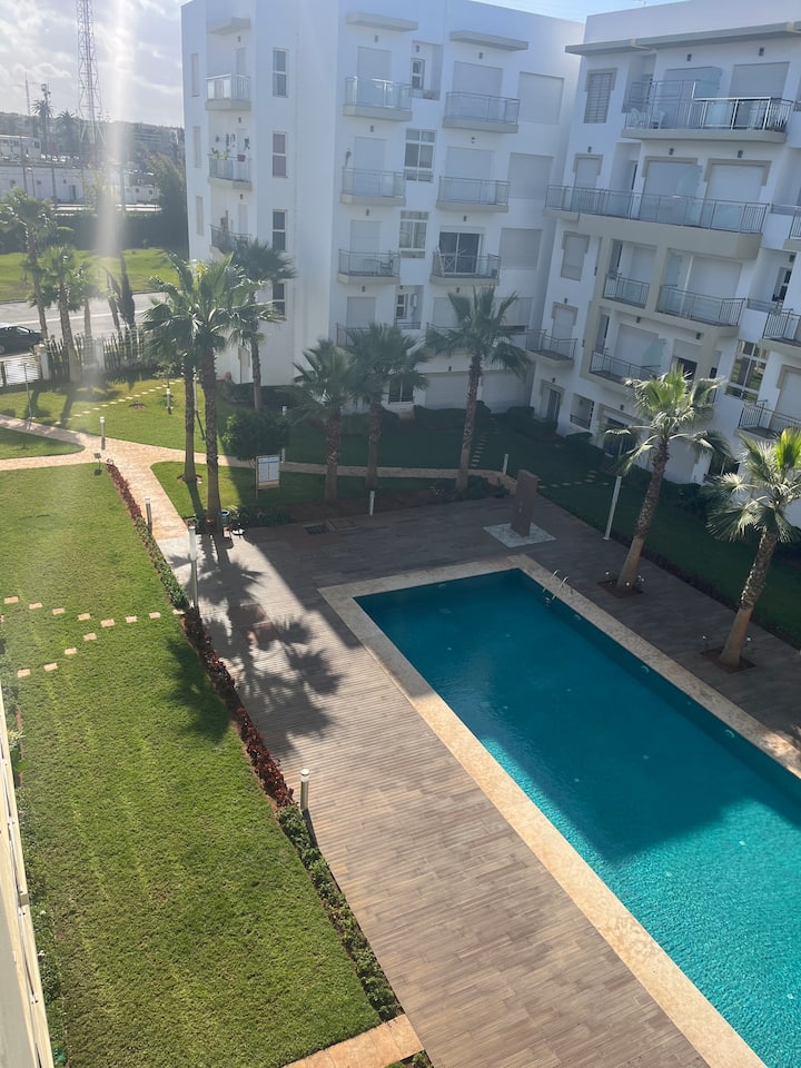 Résidence Fermée Vue Sur Piscine - Bouznika