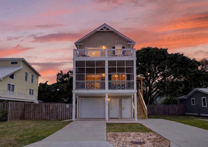 10 Min Bch/2 To Barge/pets/waterview/fenced Yard - Southport, NC