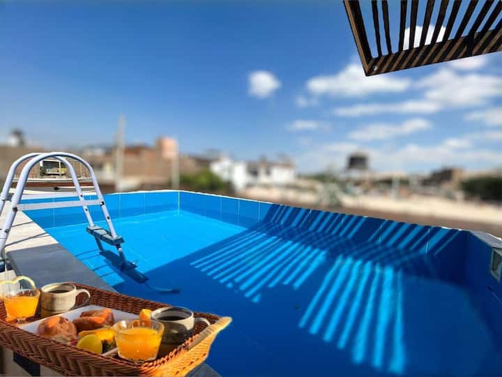 Casa Con Piscina Privada - Ica